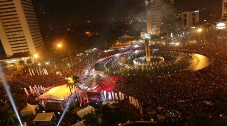 Rekayasa Lalu Lintas Saat Car Free Night di Jakarta