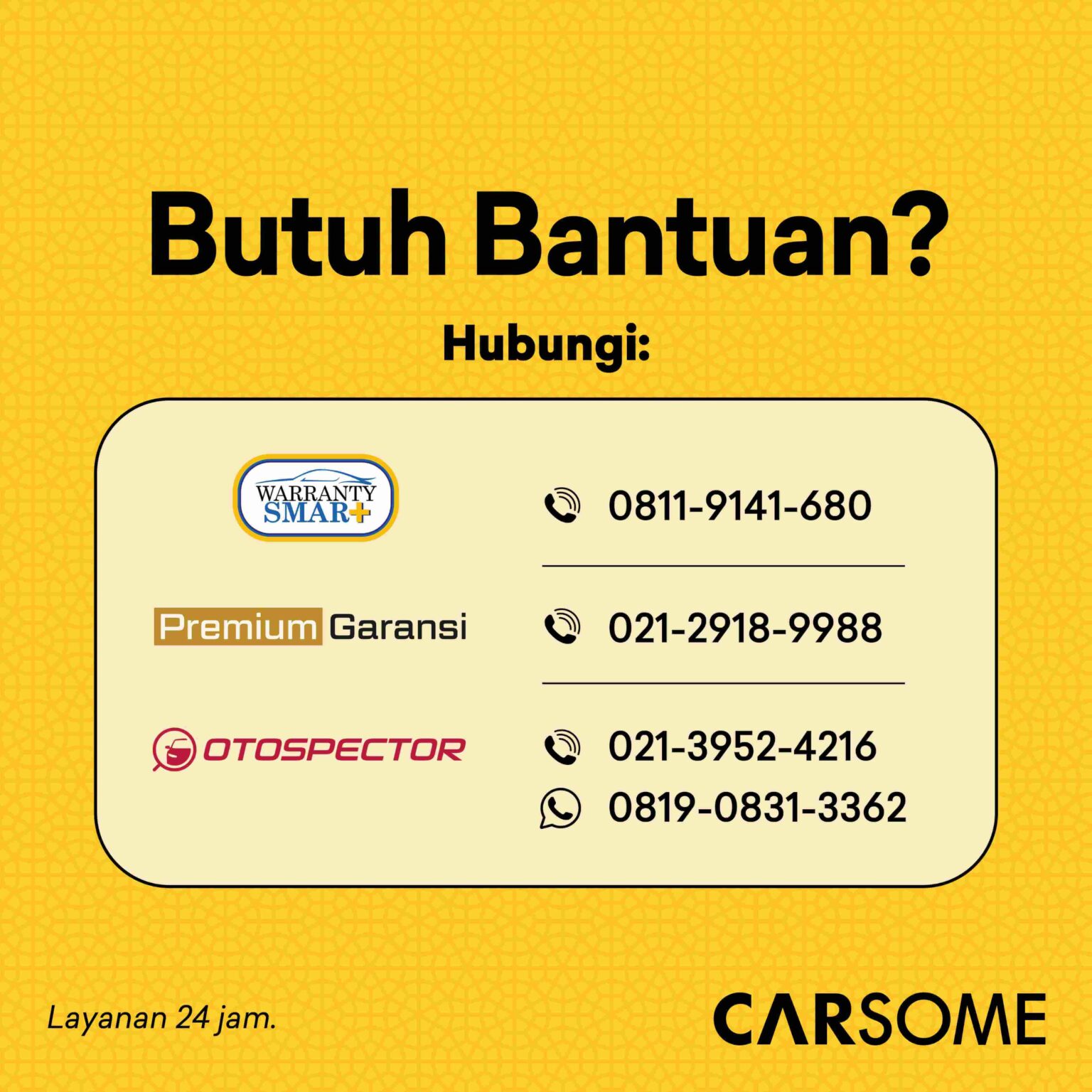 Perlindungan Awal dengan CARSOME Certified dan Klaim Garansi Mobil ...