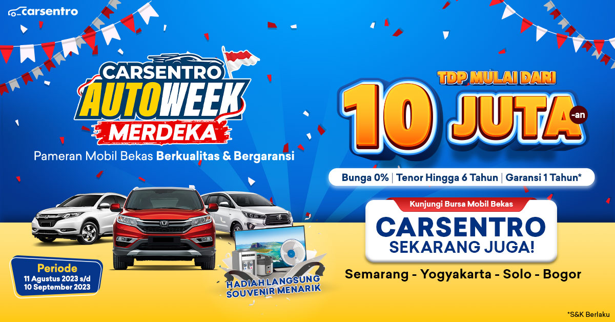 Banyak Hadiah Menarik dan Promo Mobil Bekas di Carsentro Autoweek ...