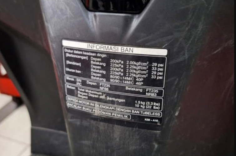 Panduan Tepat Tekanan Angin Ban Motor Honda Vario 125 untuk Perjalanan ...